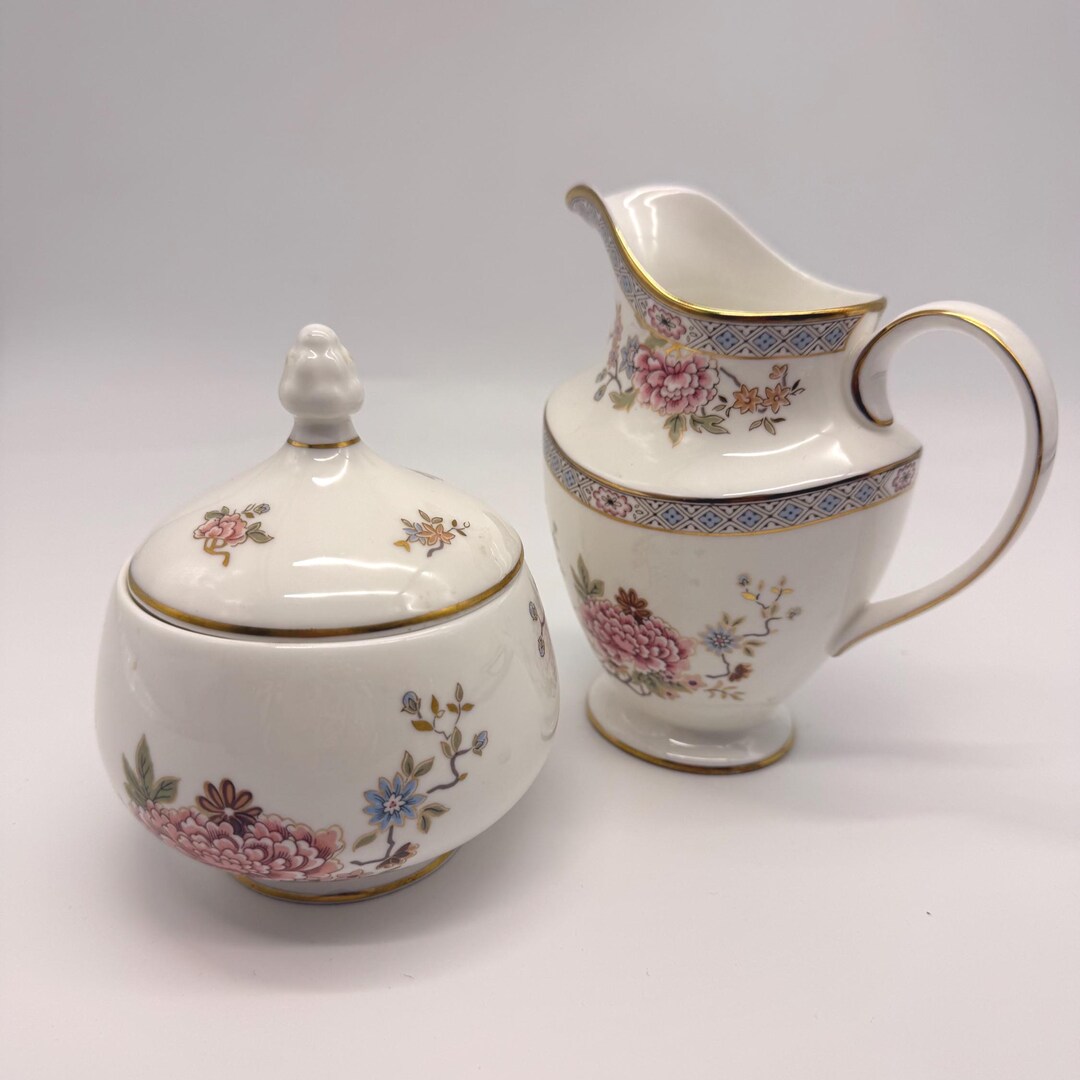 Royal Doulton Canton H5052 Pattern Fine Bone China Lidded Sugar Bowl ...