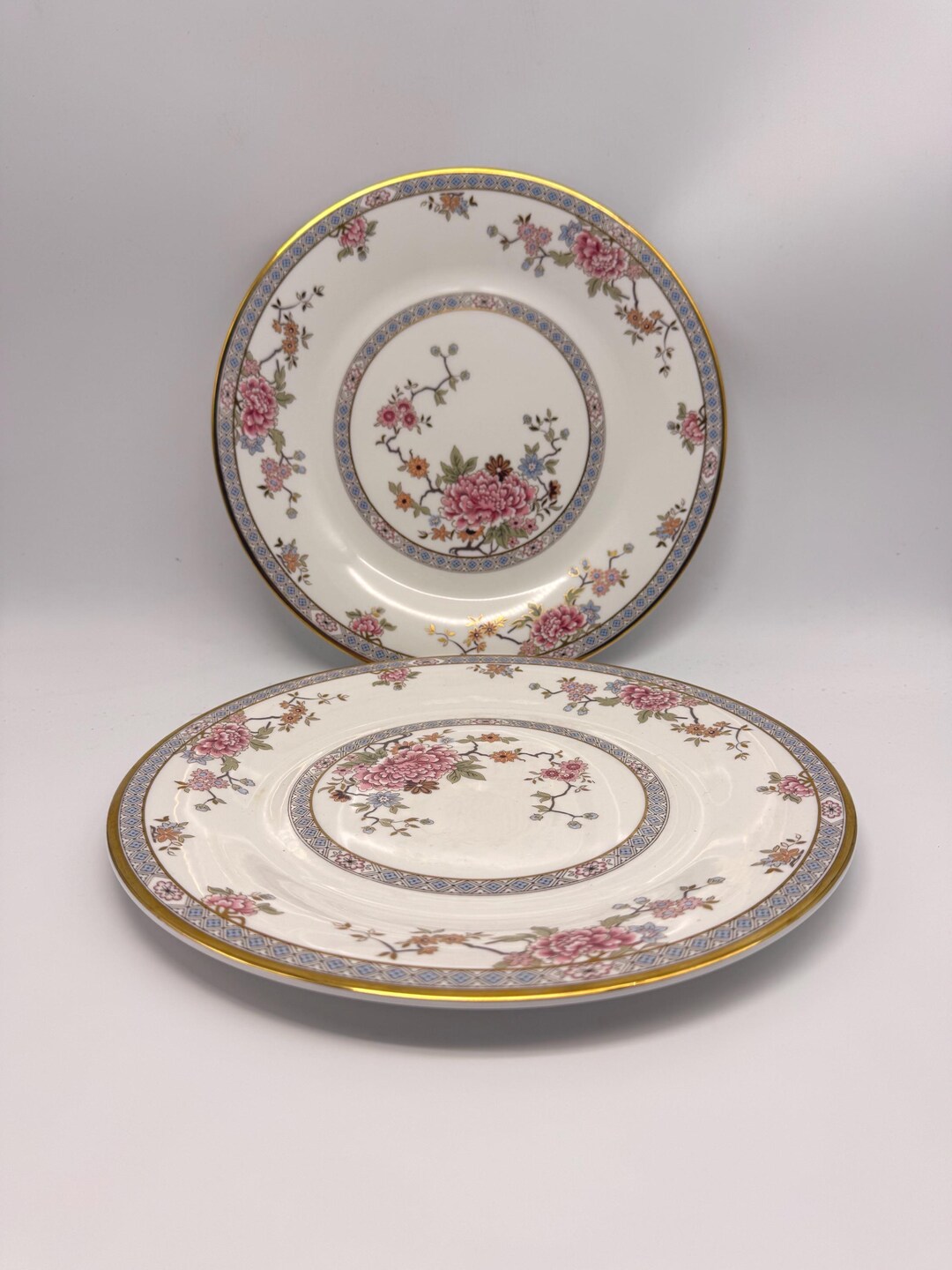Royal Doulton Canton H5052 Pattern Fine Bone China Dinner Plates Set of ...