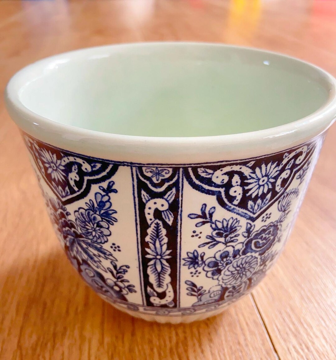 Vintage Delfts Blue White Planter Delft Planter by Petrus Regout & CO ...