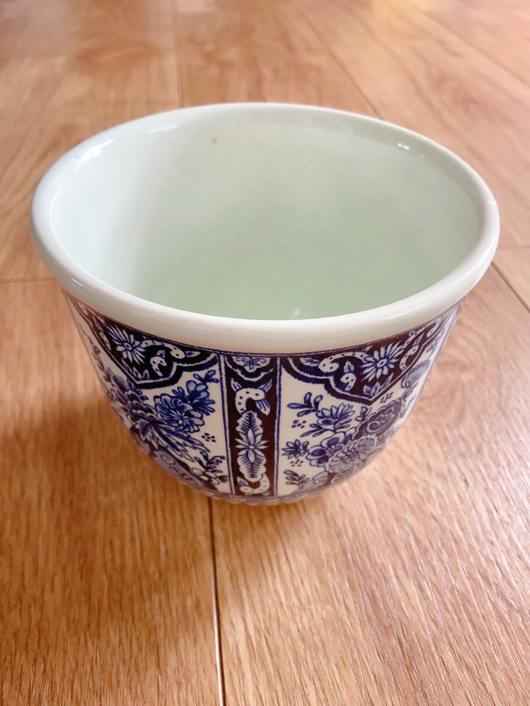 Vintage Delfts Blue White Planter Delft Planter by Petrus Regout & CO ...