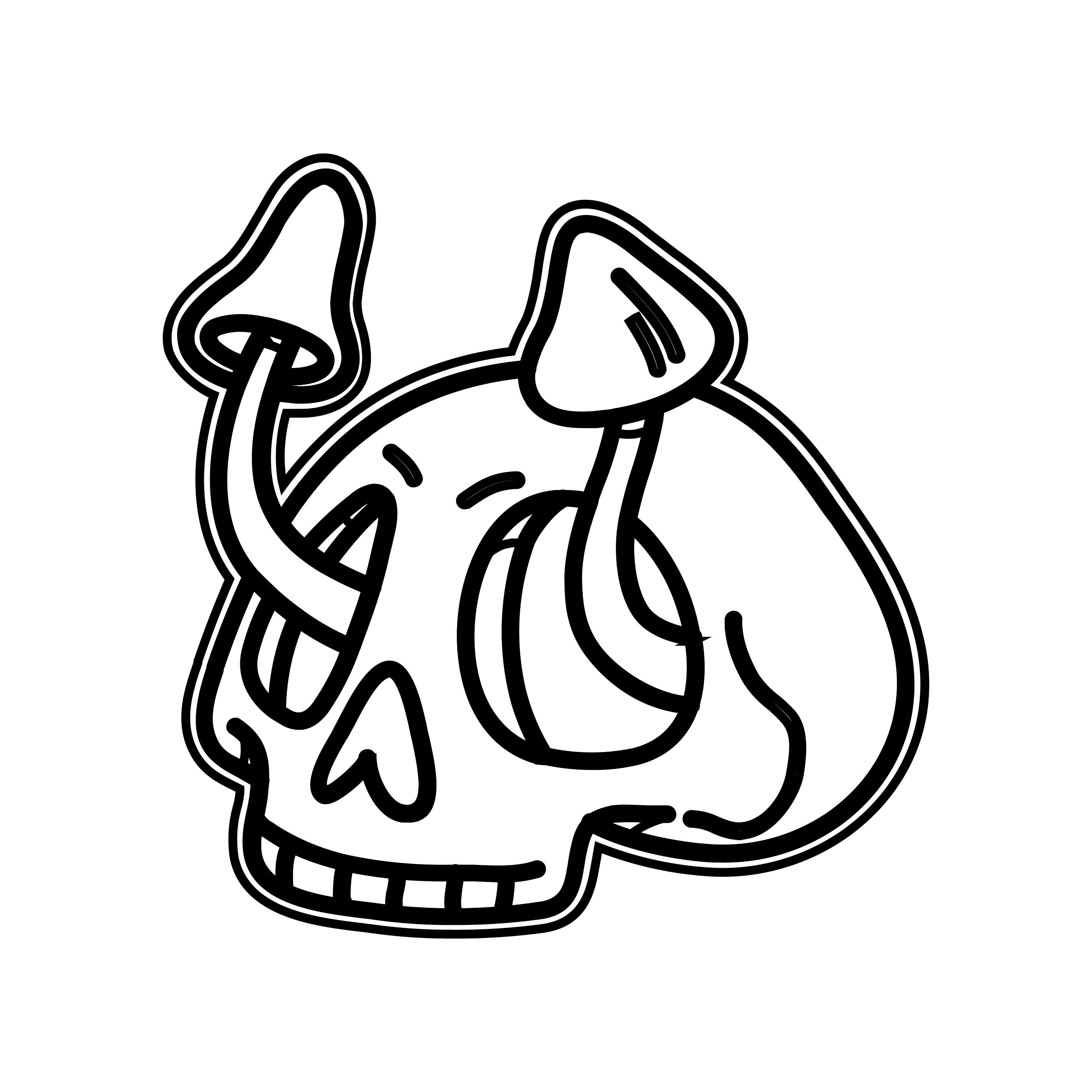 Mushroom Skull SVG Download - Etsy