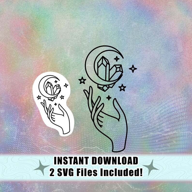 Celestial Hand SVG Download - Etsy