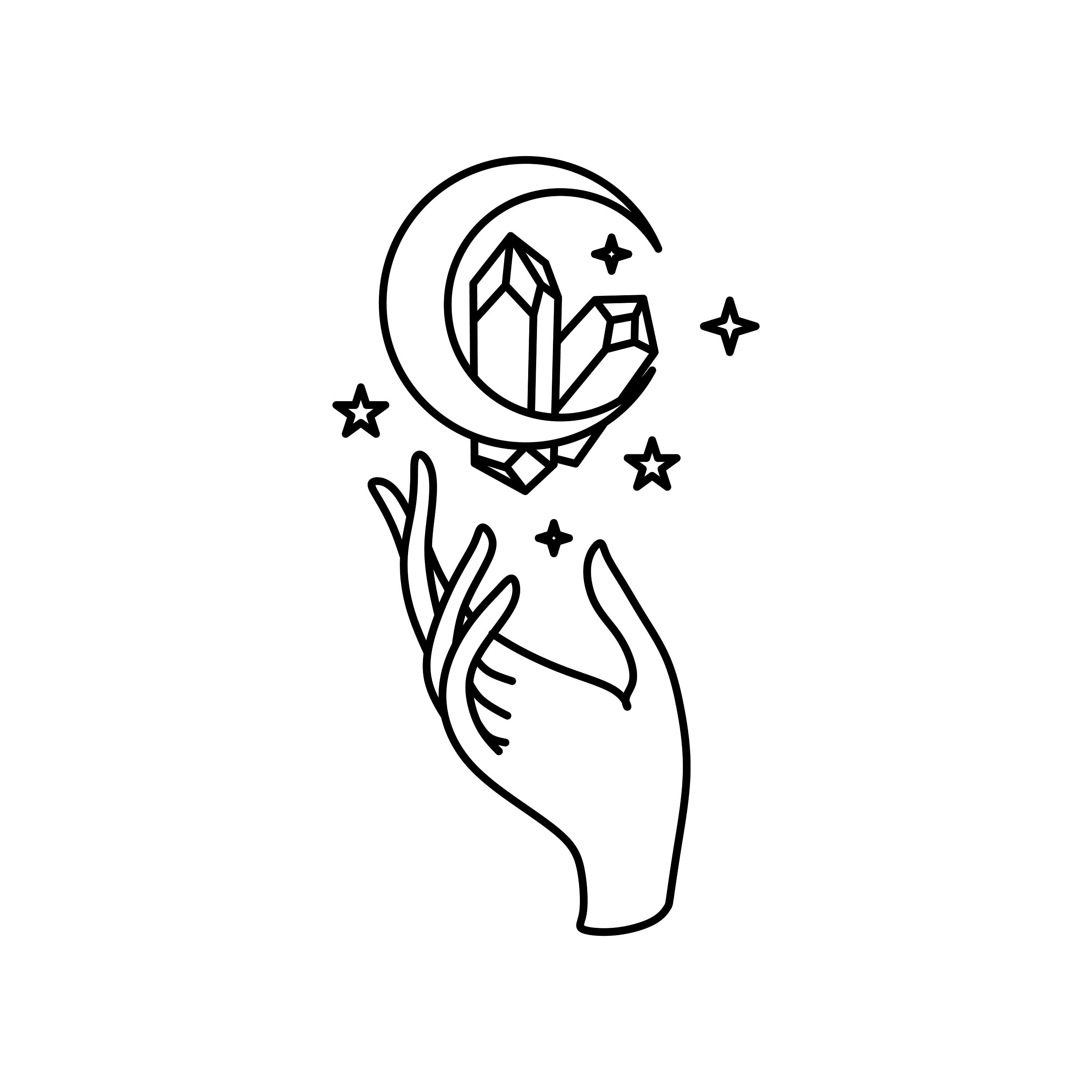Celestial Hand SVG Download - Etsy
