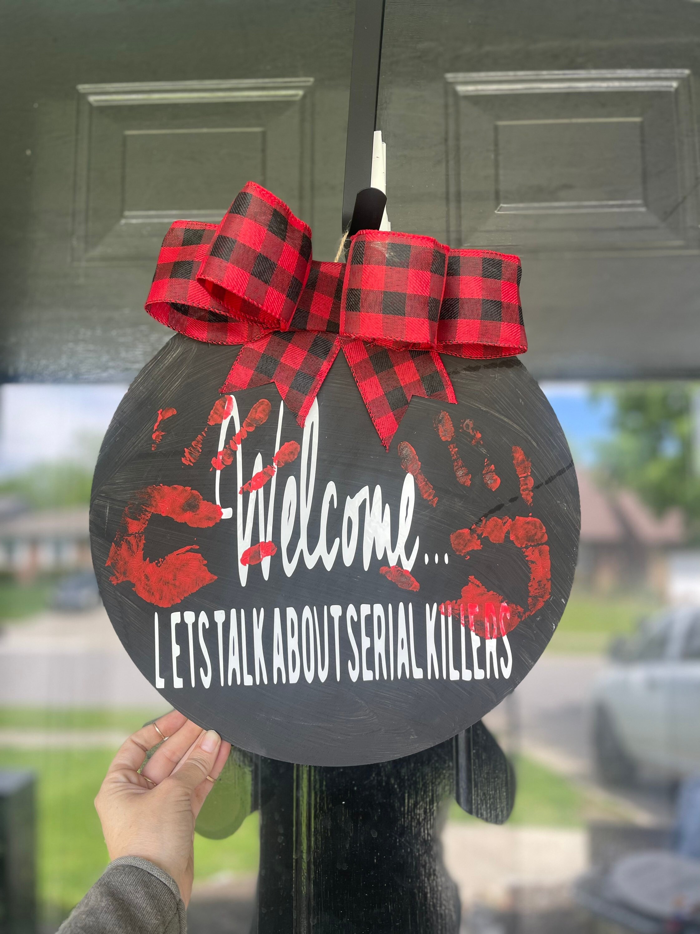 Welcome, Let’s Talk About Serial Killers, Wreath - Etsy