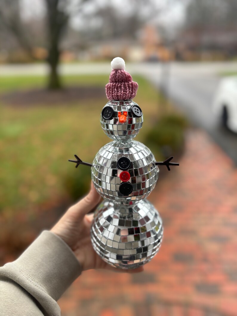 Disco Ball Snowman - Etsy
