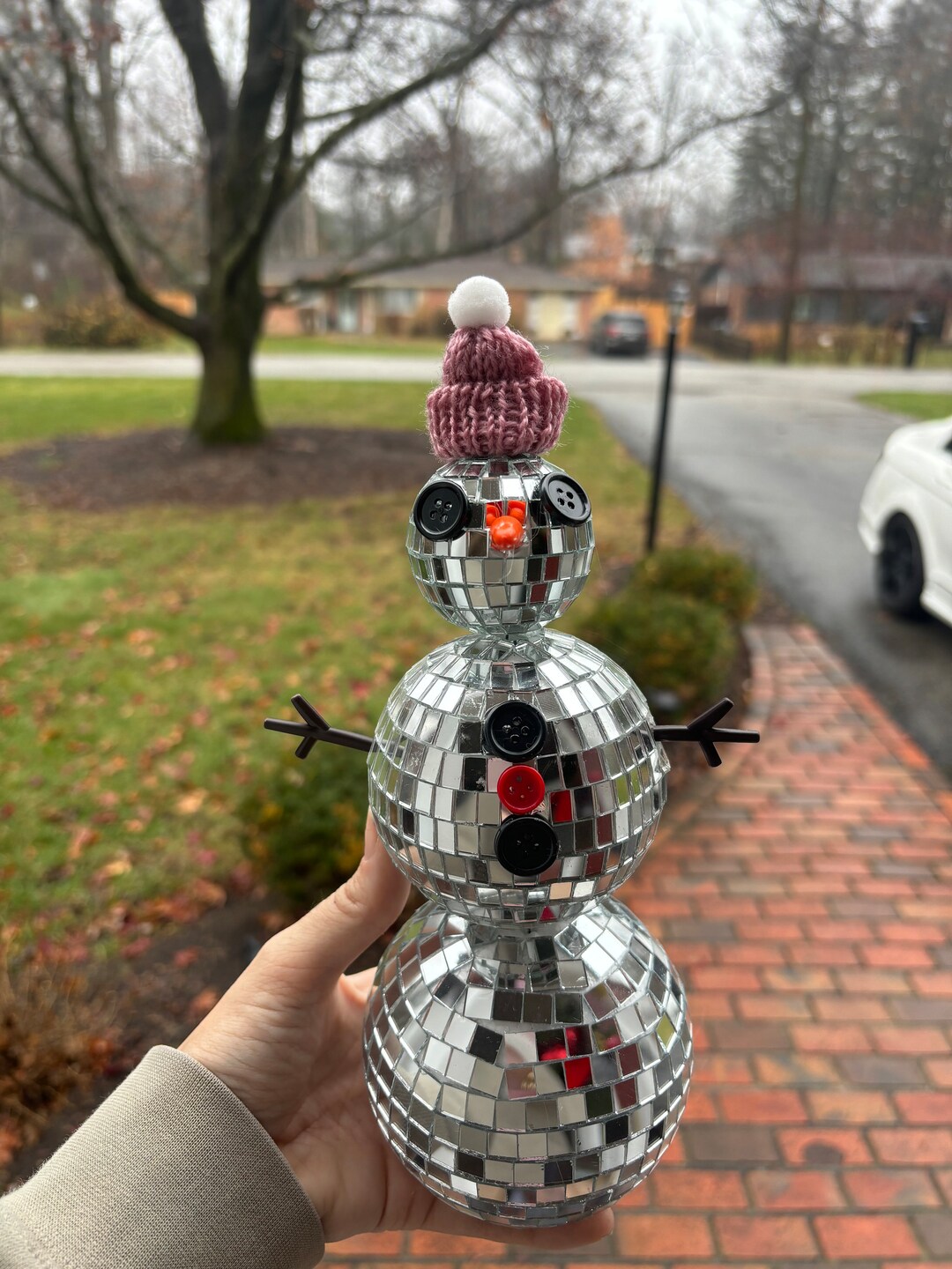 Disco Ball Snowman - Etsy