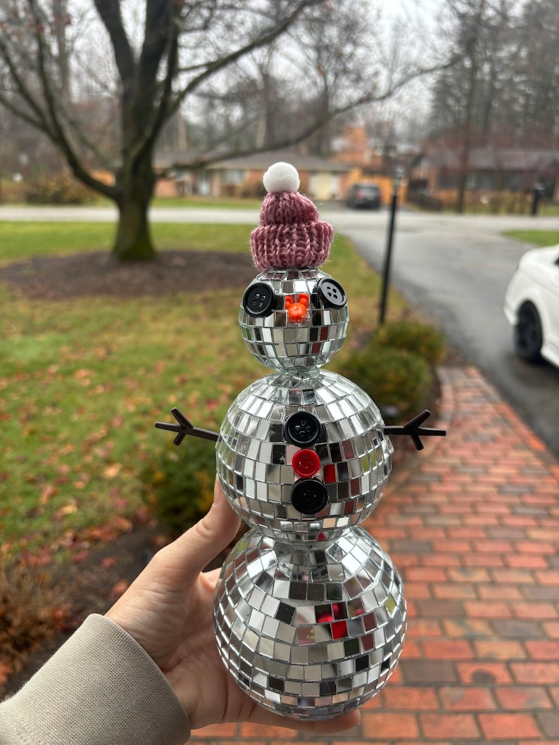 Disco Ball Snowman - Etsy