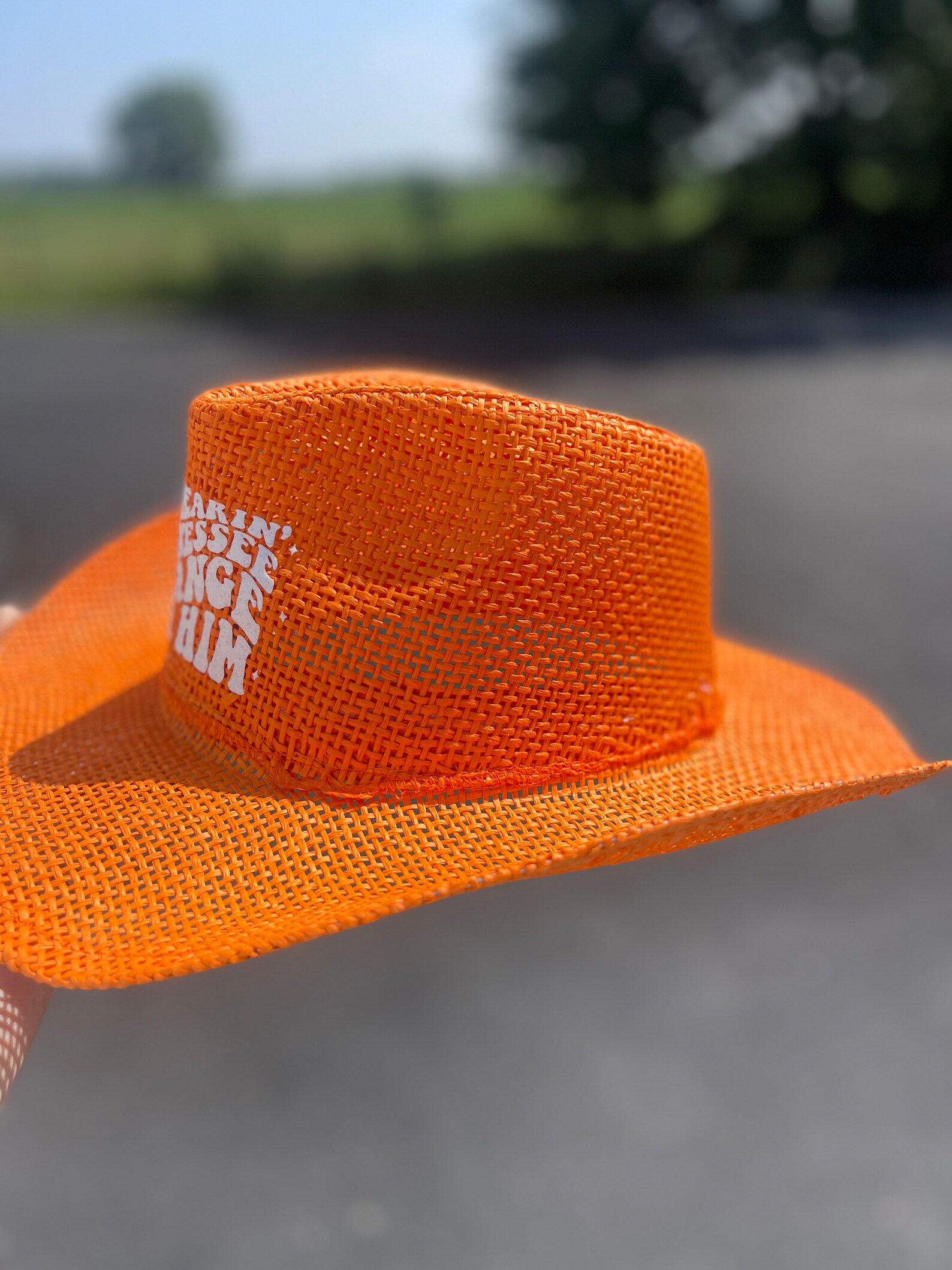 I’m Wearing Tennessee Orange for Him Cowboy Hat - Etsy