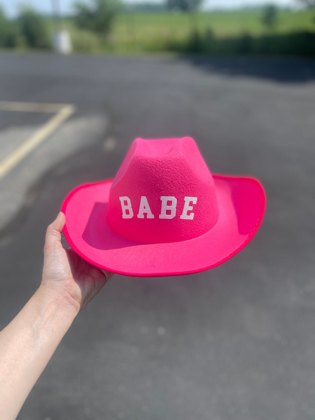 Babe Hot Pink Cowboy Hat - Etsy