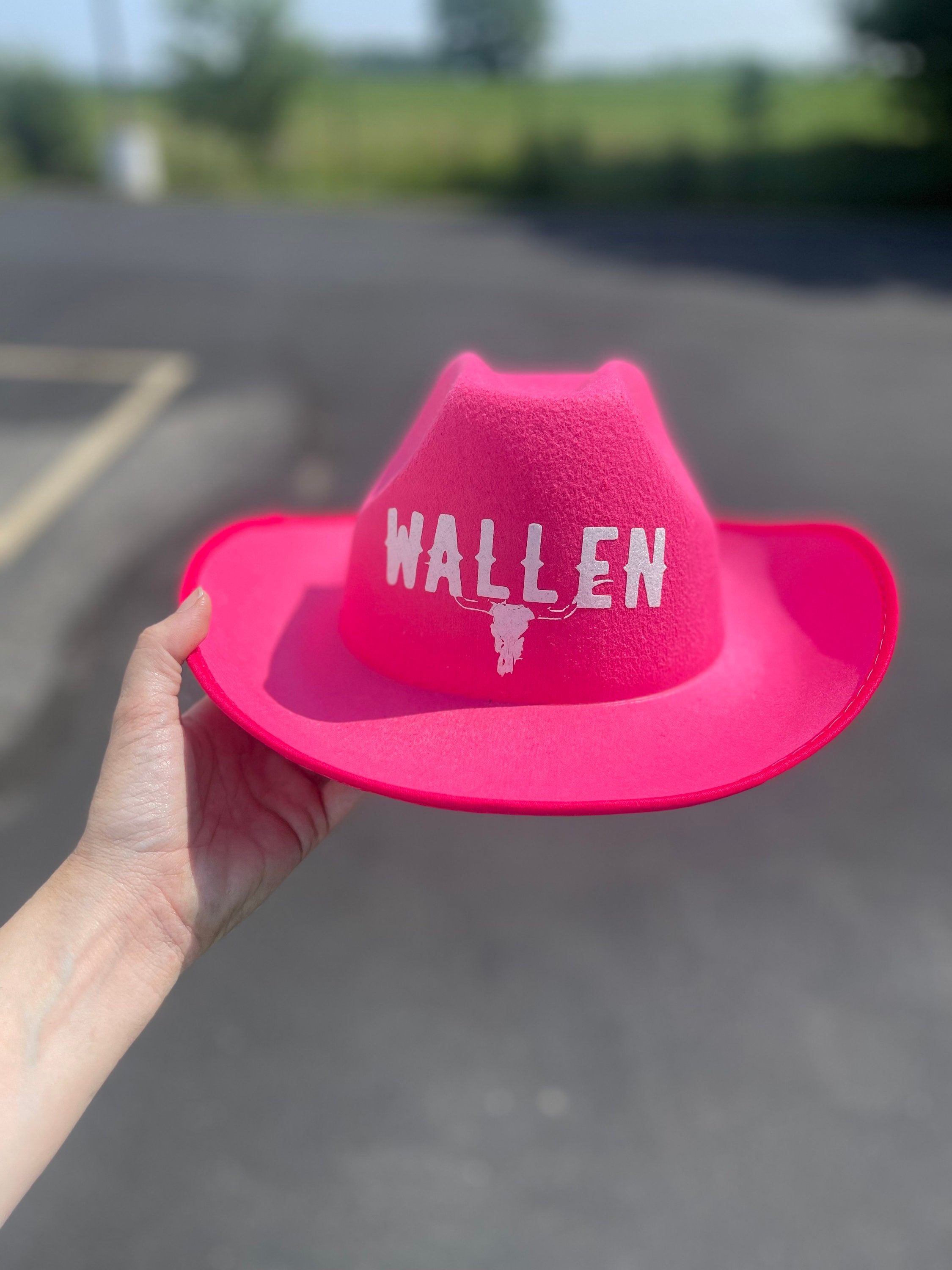 Pink Wallen Cowboy Hat - Etsy