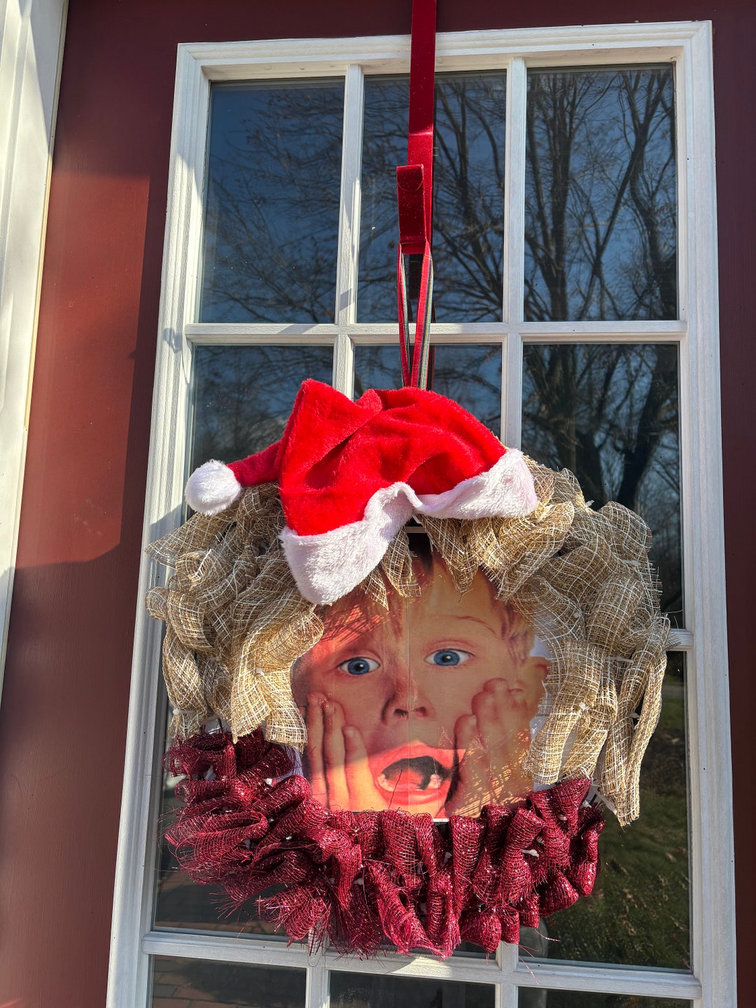 Home Alone Funny Christmas Wreath - Etsy