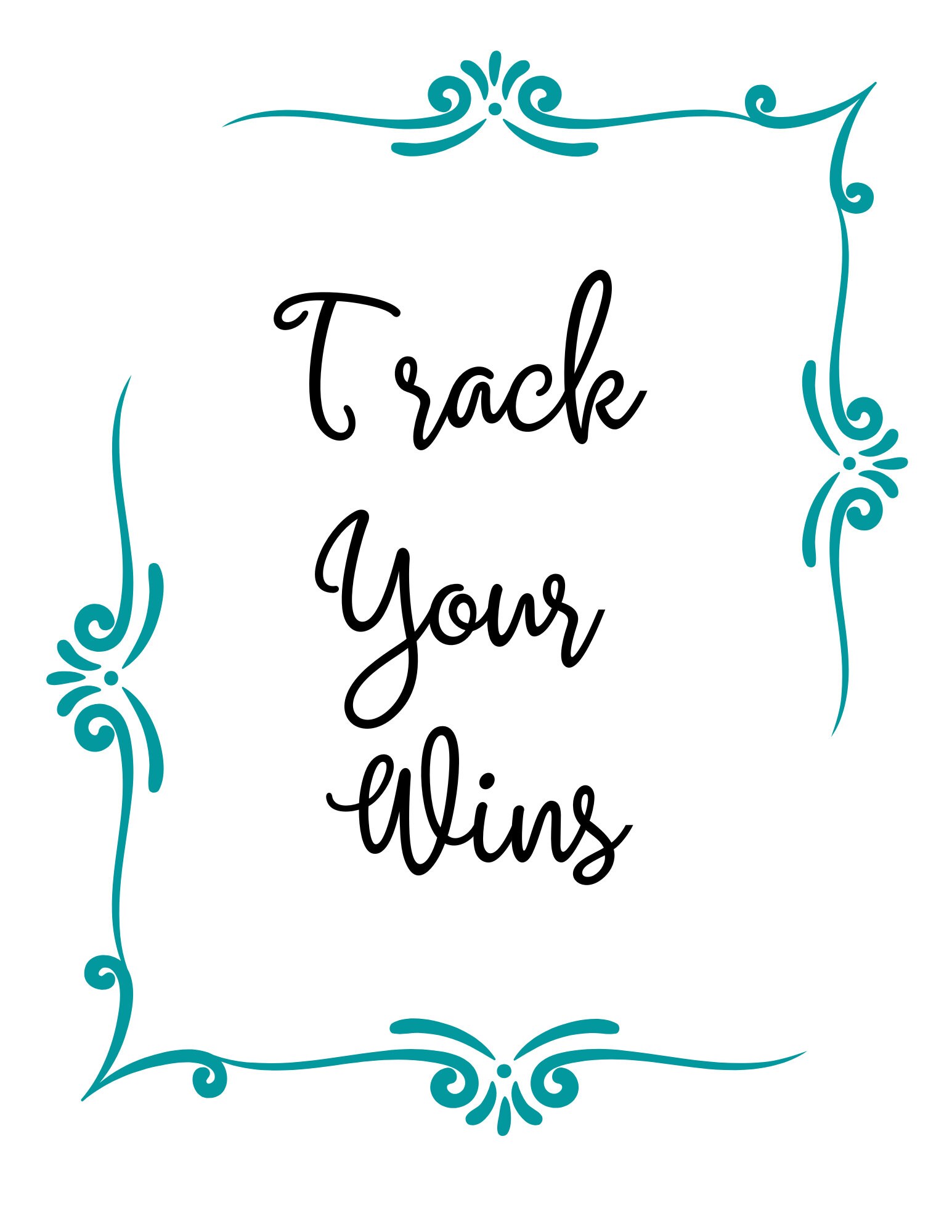 Track Your Wins Printable Planner, Success Planner, Confidence Planner ...
