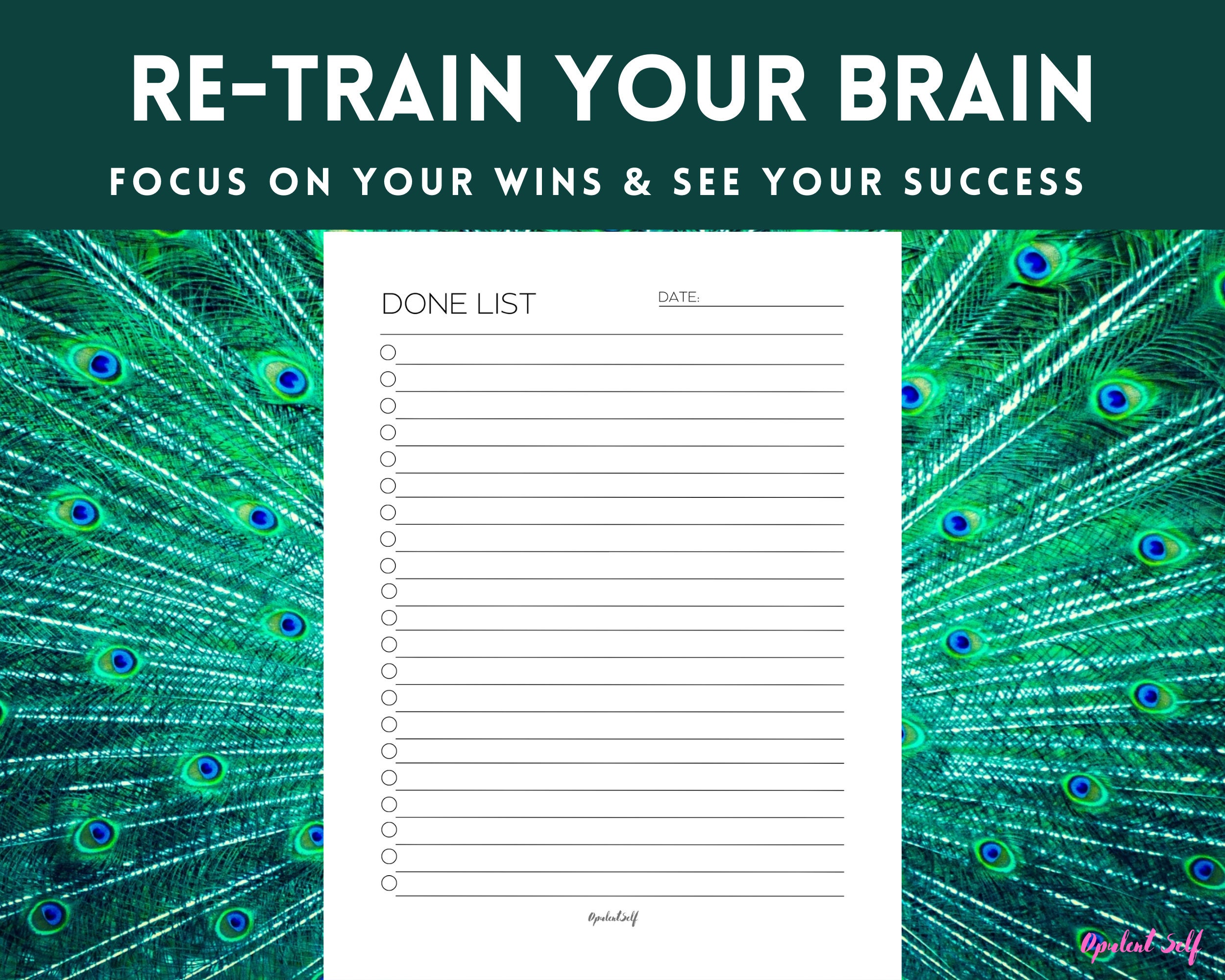 Minimalist Done List Printable, Fillable Success List, Completed Tasks ...