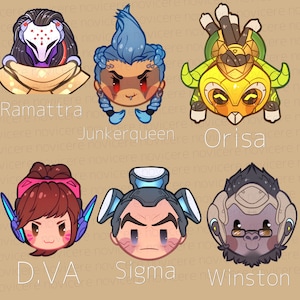 Overwatch - Tank Stickers - Etsy