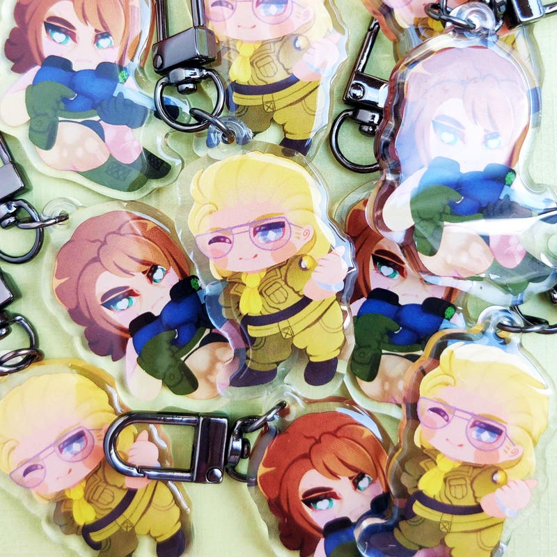 Metal Gear Keychain - Etsy