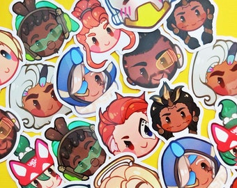 Overwatch Support Stickers // OW2 - Etsy