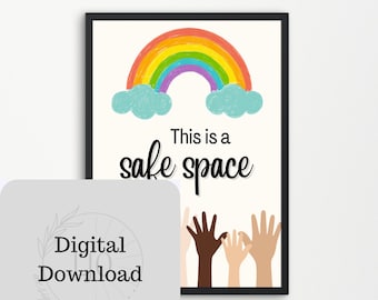 All Are Welcome Here Printable, Diversity Classroom Poster, Instant ...