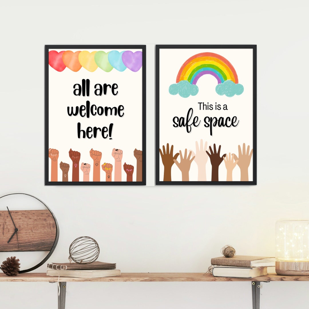 Diversity Classroom Posters, Set of Two, Instant Digital Download, All ...