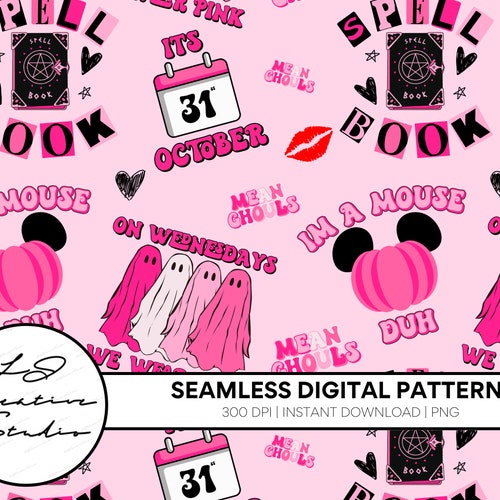 Mean Girls Seamless Pattern Halloween Seamless Pattern - Etsy