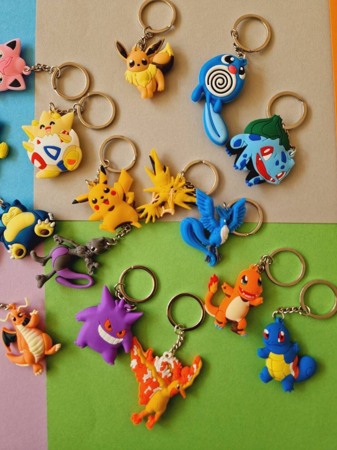Pokemon Key Ring Keychain Cute Keyrings Pokemon Keyrings - Etsy UK