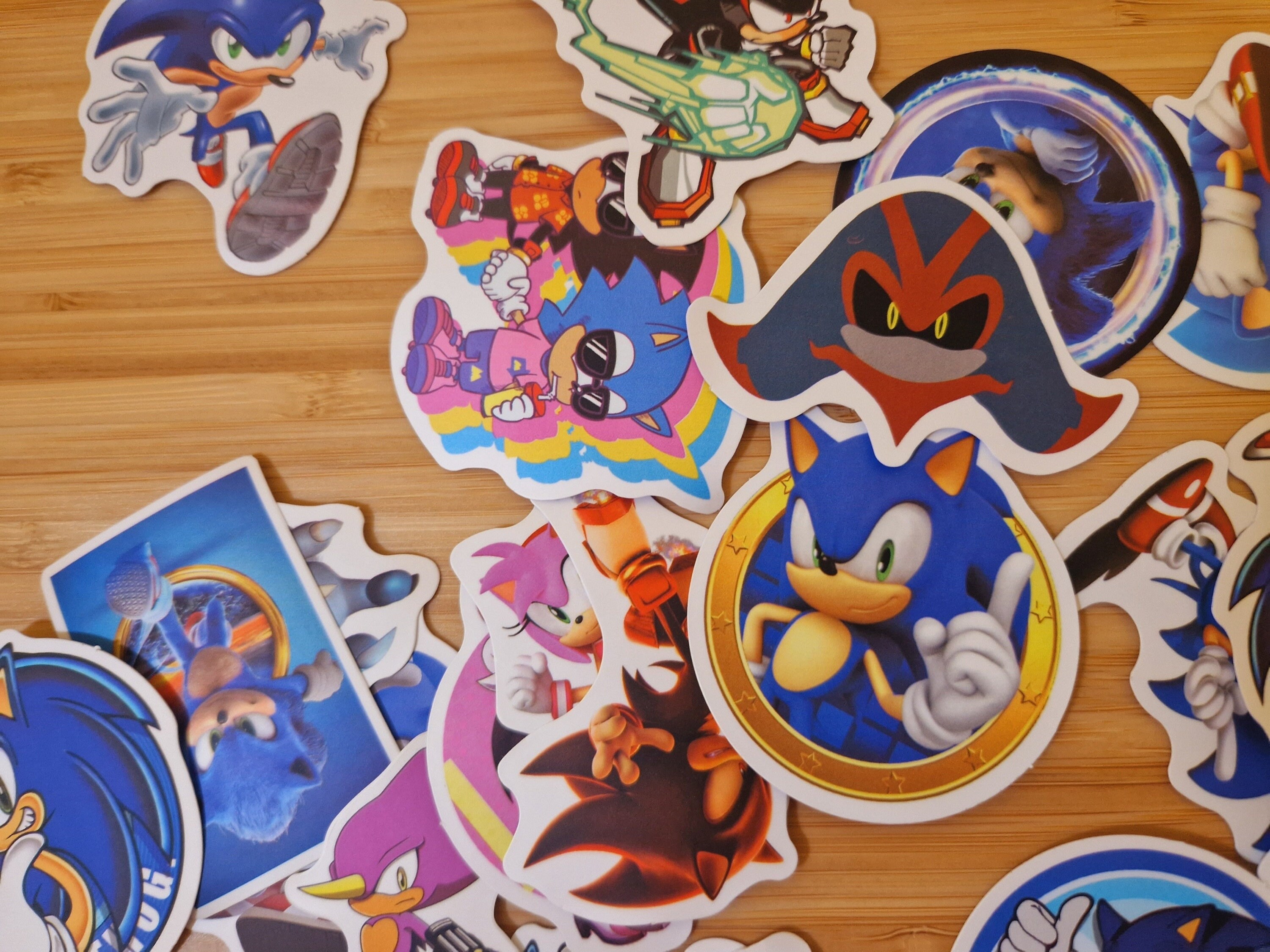 50 Piece Sonic the Hedgehog Sticker Pack Nintendo Sickers - Etsy UK