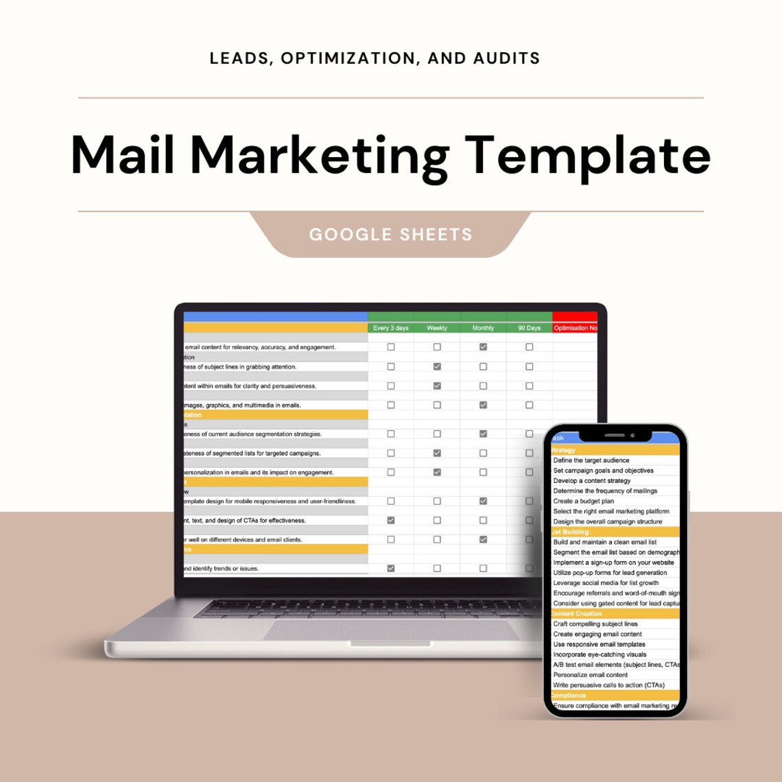 Mail Marketing Template Bundle for Leads, Optimization, and Audits ...