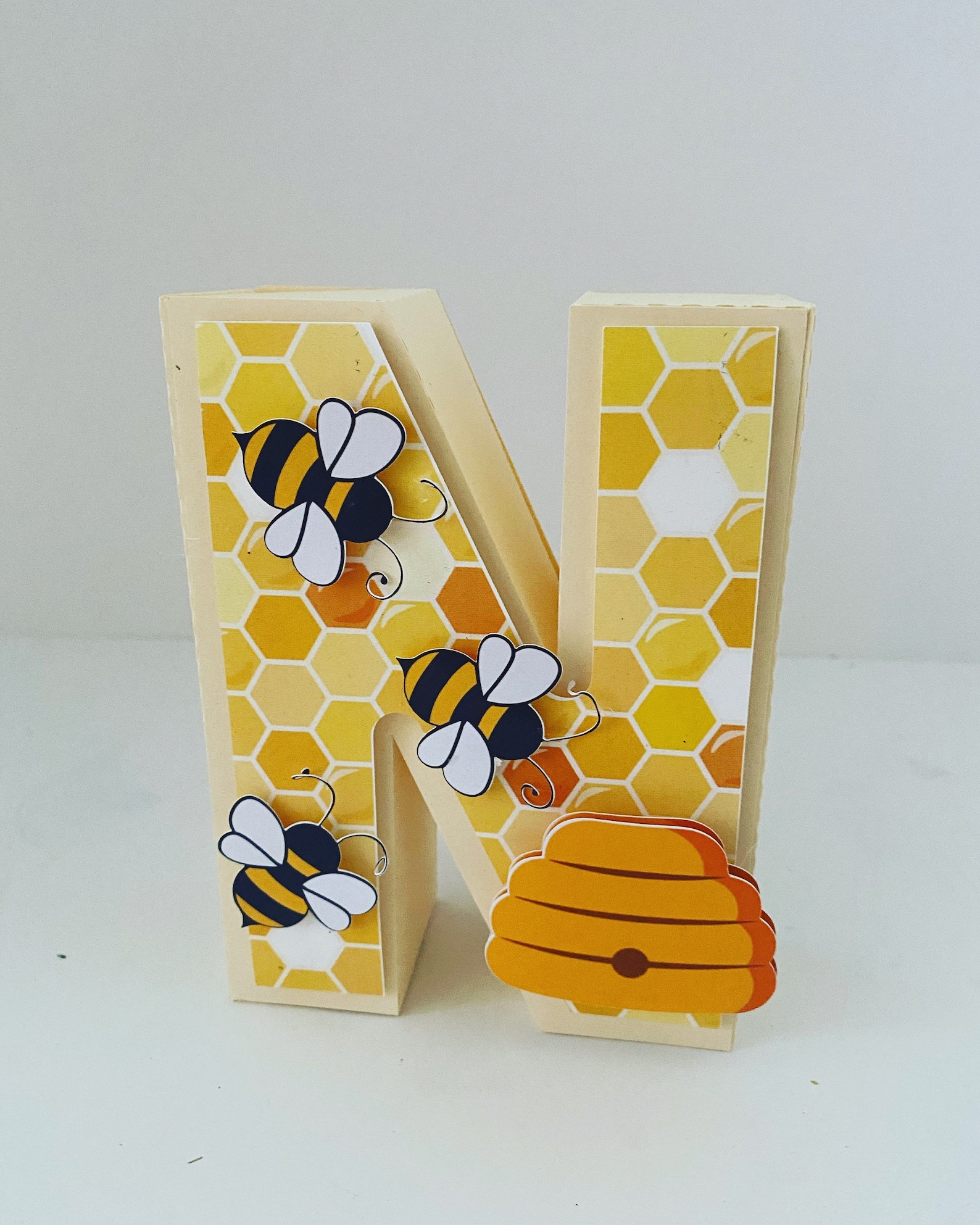3D Bee Letters, Bee Theme 3D Letters, Bee 3D Letters, Bumble Bee ...