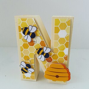 3D Bee Letters, Bee Theme 3D Letters, Bee 3D Letters, Bumble Bee ...