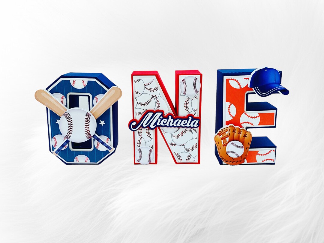 Rookie of the Year One Letters, Baseball Letters, Rookie of the Year ...