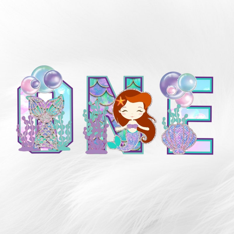 Mermaid Letters - Etsy