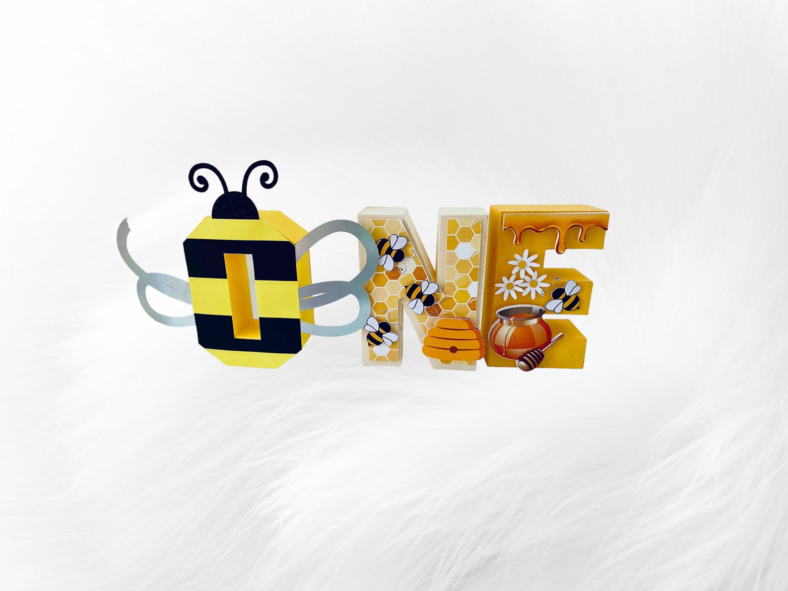 3D Bee Letters, Bee Theme 3D Letters, Bee 3D Letters, Bumble Bee ...