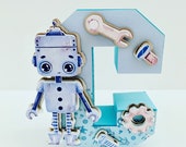 3d Letters Robot Letters Robot Party Robot Birthday Robot - Etsy