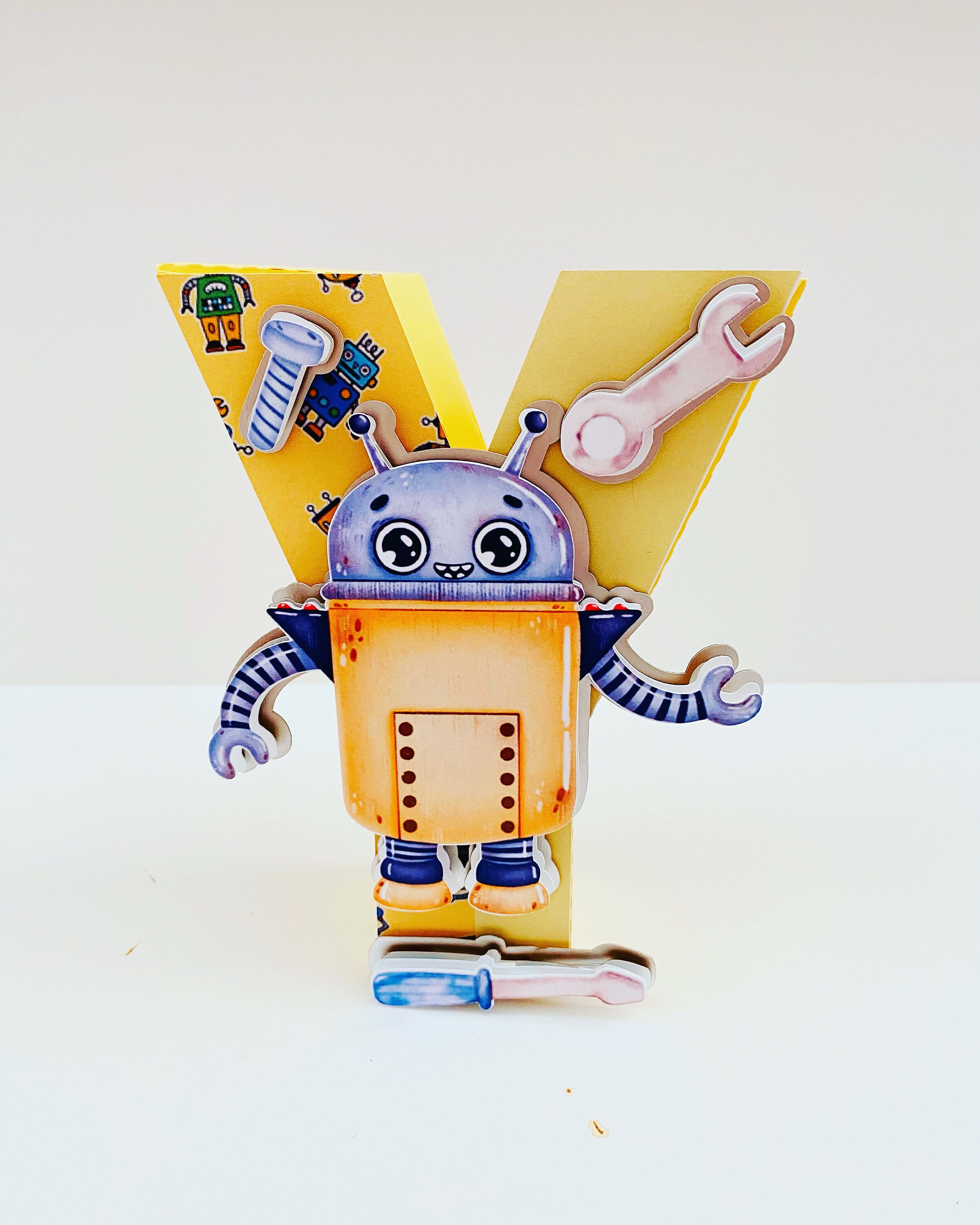 3d Letters, Robot Letters, Robot Party, Robot Birthday, Robot, Robot ...
