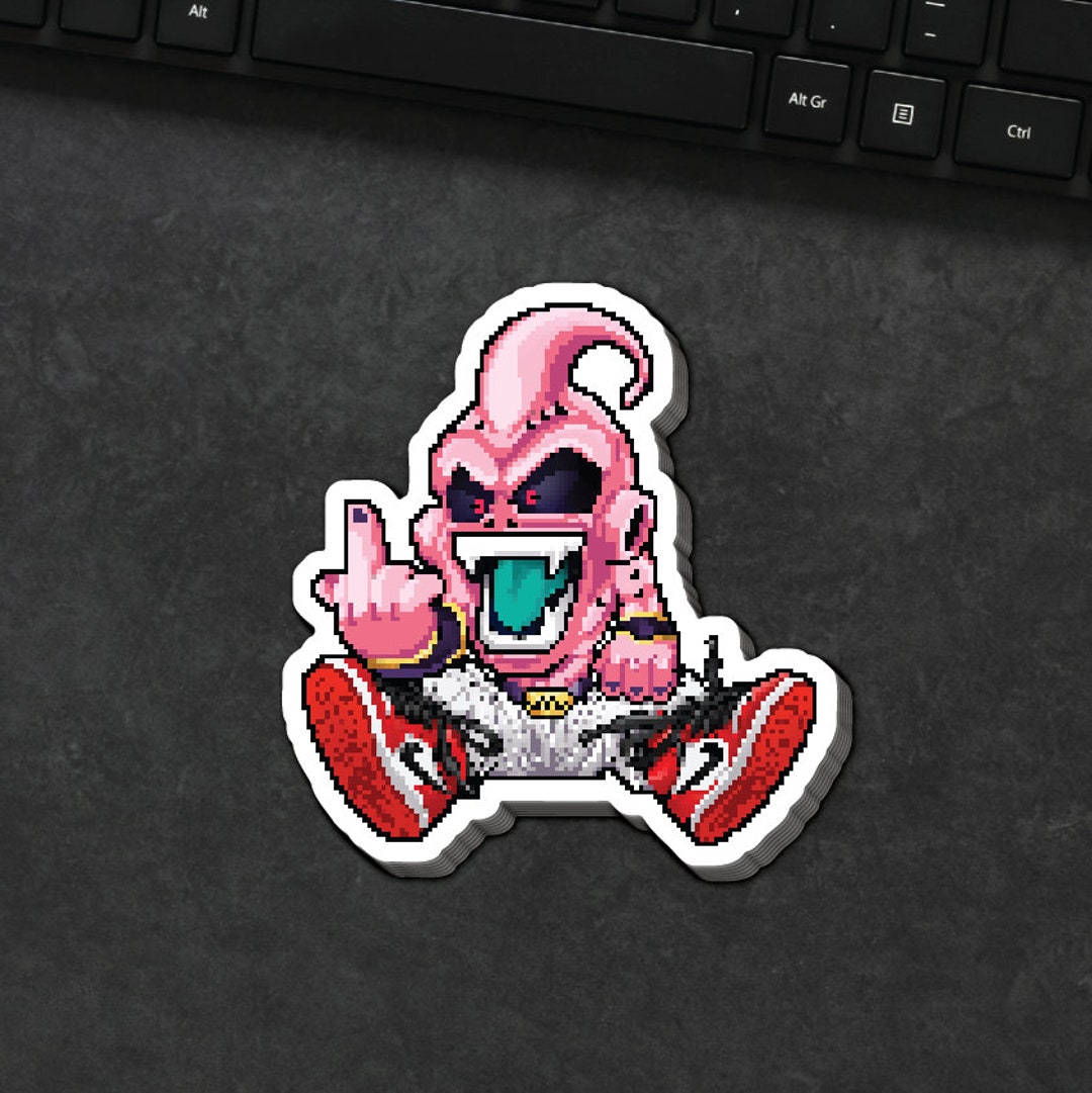 Majin Buu Pixel Art Sticker - Etsy