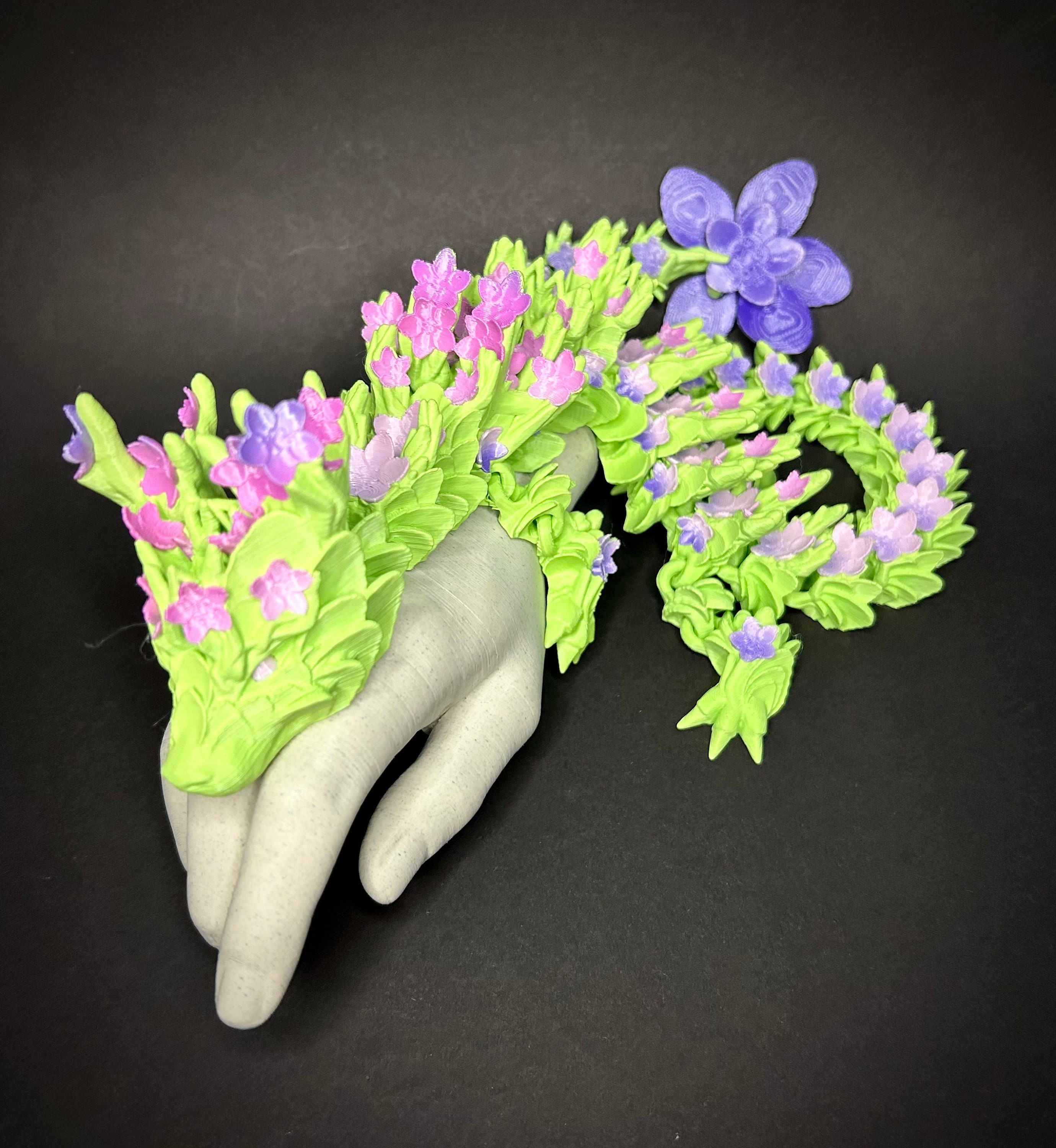 Przegubowy Kwiatowy Smok Elastyczna Zabawka Fidget 62 Cm 24 Cale ...