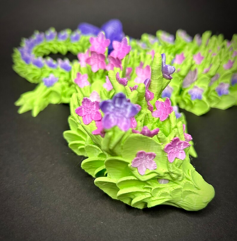 Przegubowy Kwiatowy Smok Elastyczna Zabawka Fidget 62 Cm 24 Cale ...