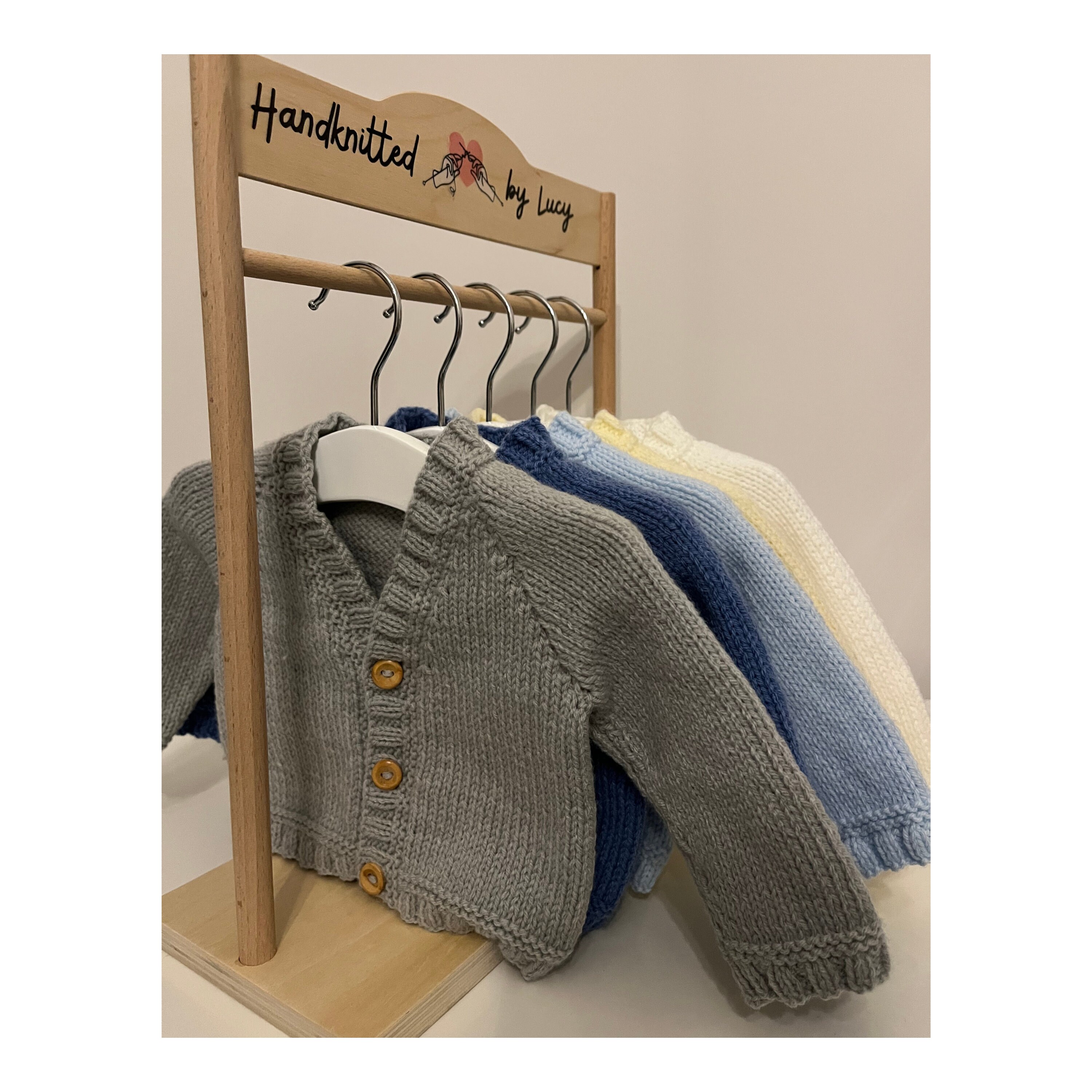 Hand Knitted Personalised Name Baby Cardigan Embroidered - Etsy UK