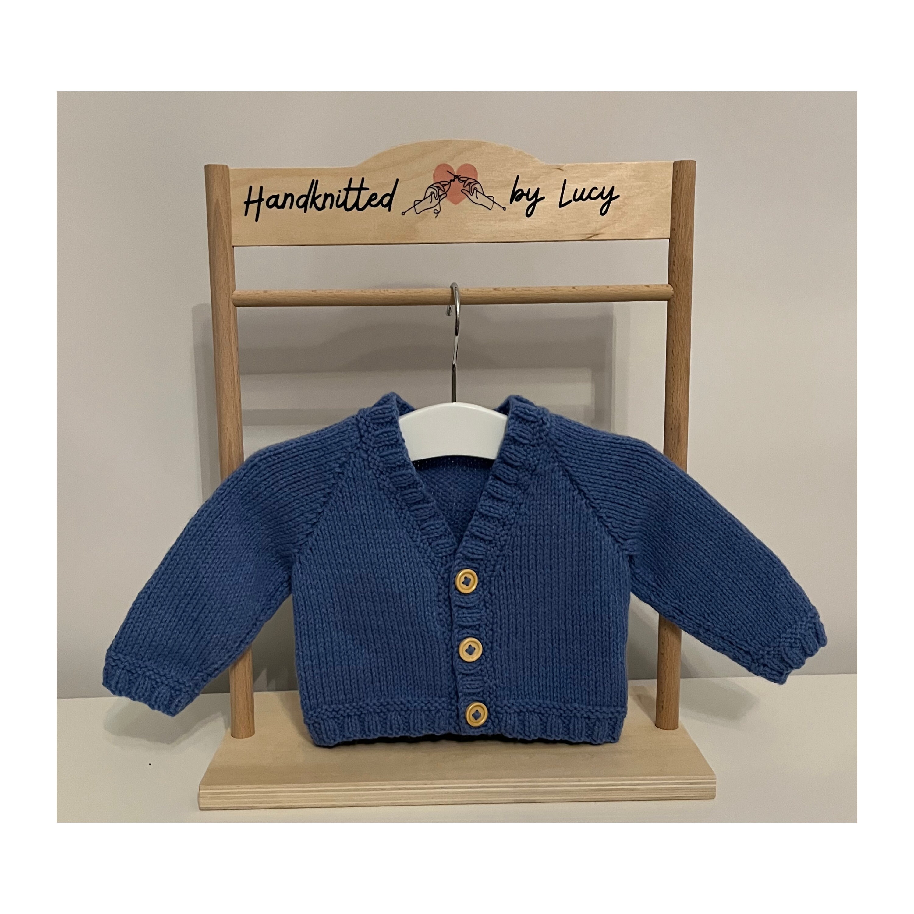 Hand Knitted Personalised Name Baby Cardigan Embroidered - Etsy UK