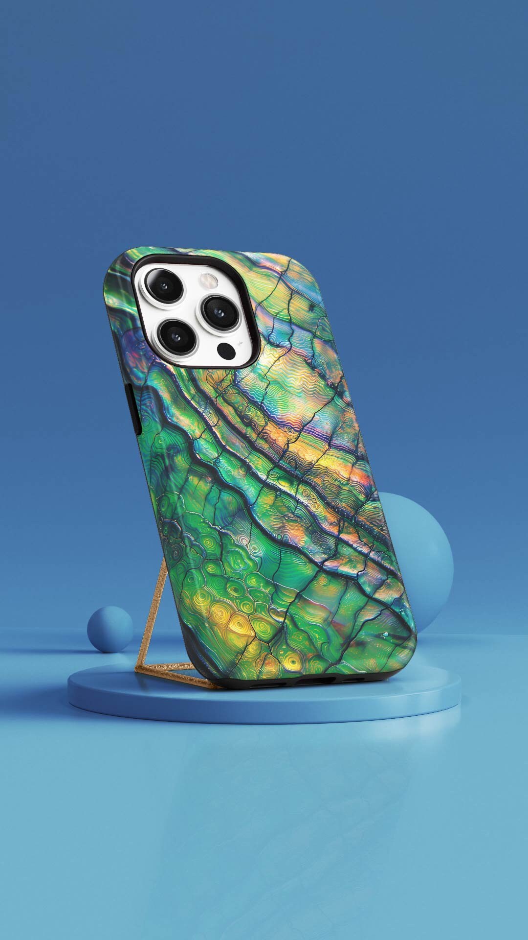 Green Abalone Sea Shell Phone Case iPhone Samsung Pixel, Huawei, Xiaomi ...