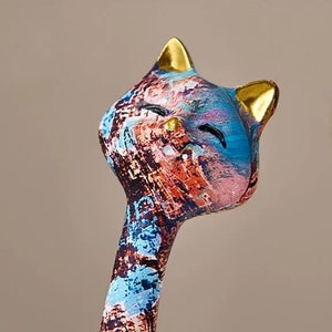 Decoration Cat Figurine Abstract Classical Style Pair of 2 - Etsy