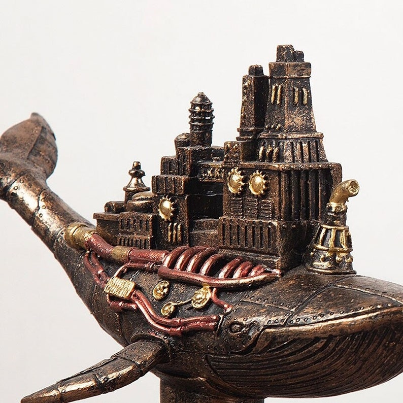 Mechanical Whale Figurine, Decoration Ornament, Animals, Desktop Art - Etsy