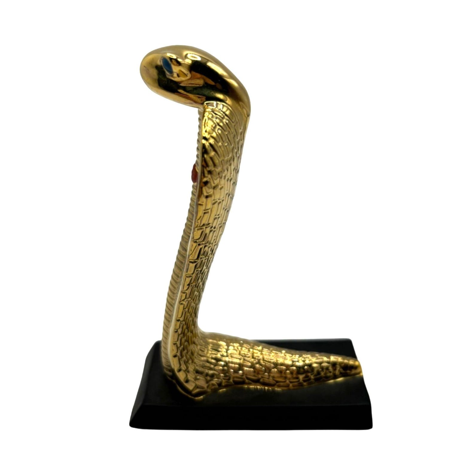 King Tut GOLDEN COBRA Figurine Franklin Mint Treasures of Tutankhamun ...