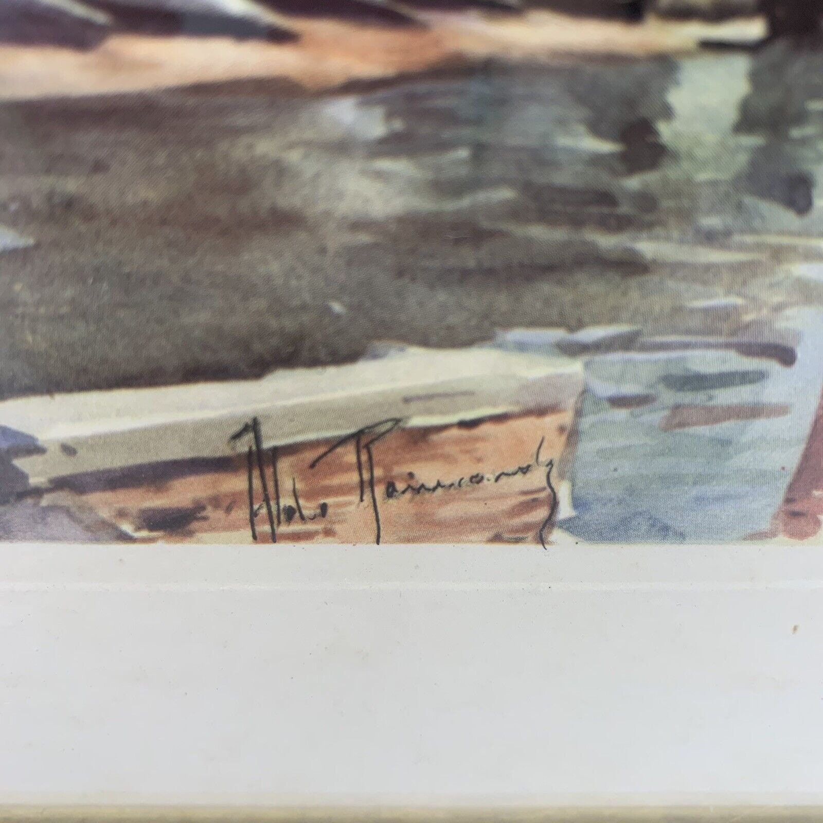 Vintage Aldo Raimondi Venezia Italy Framed Watercolor Art Print READ - Etsy