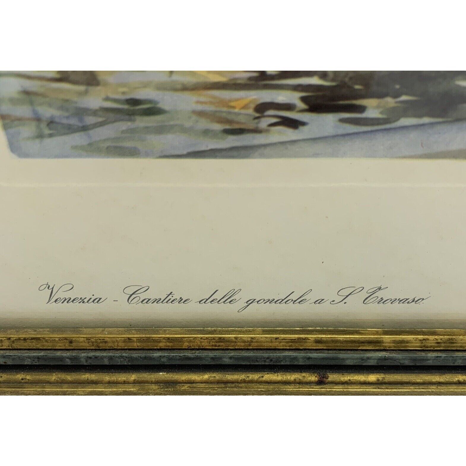 Vintage Aldo Raimondi Venezia Italy Framed Watercolor Art Print READ - Etsy