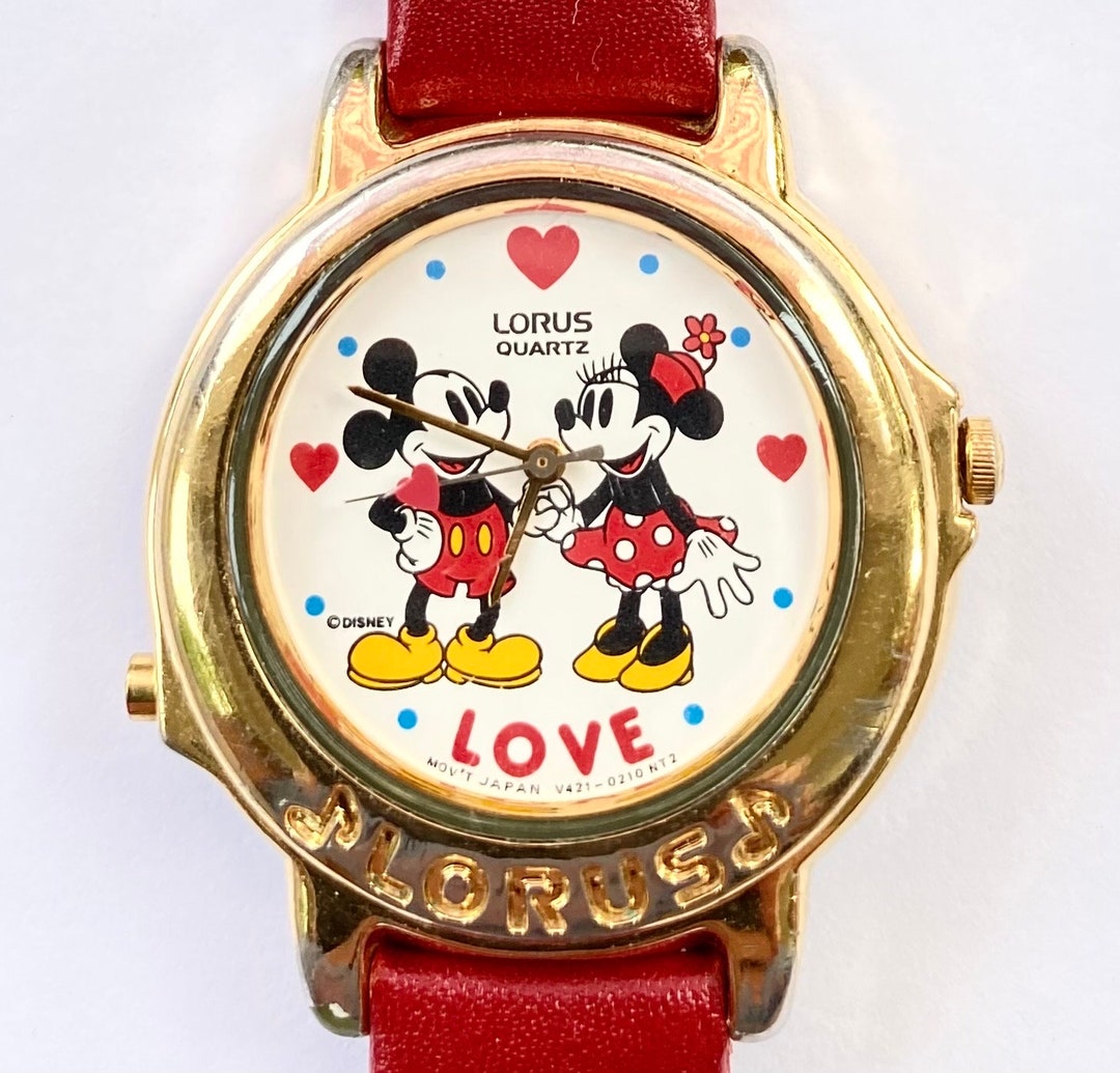 Mickey and Minnie Mouse Musical LOVE Watch Plays ‘I Wanna Hold Your ...