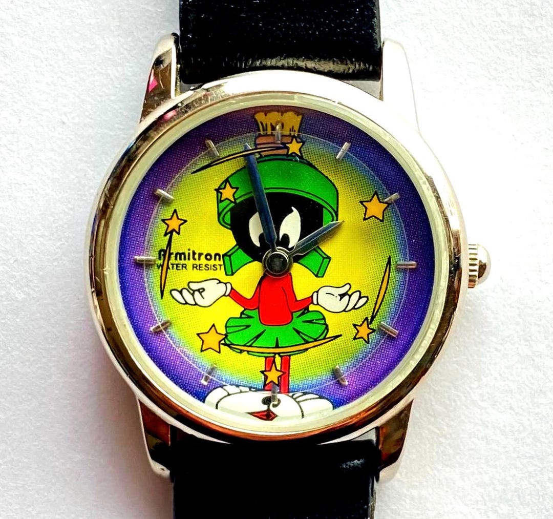 Marvin the Martian Vintage Watch Warner Brothers C. 1997 Excellent ...