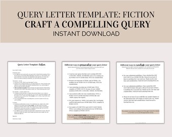 Fiction Query Letter - Etsy