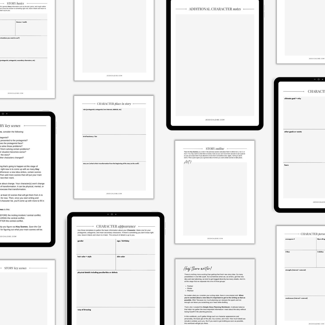 Printable Writing Workbook, Writing Resource, Simple Story Planning ...