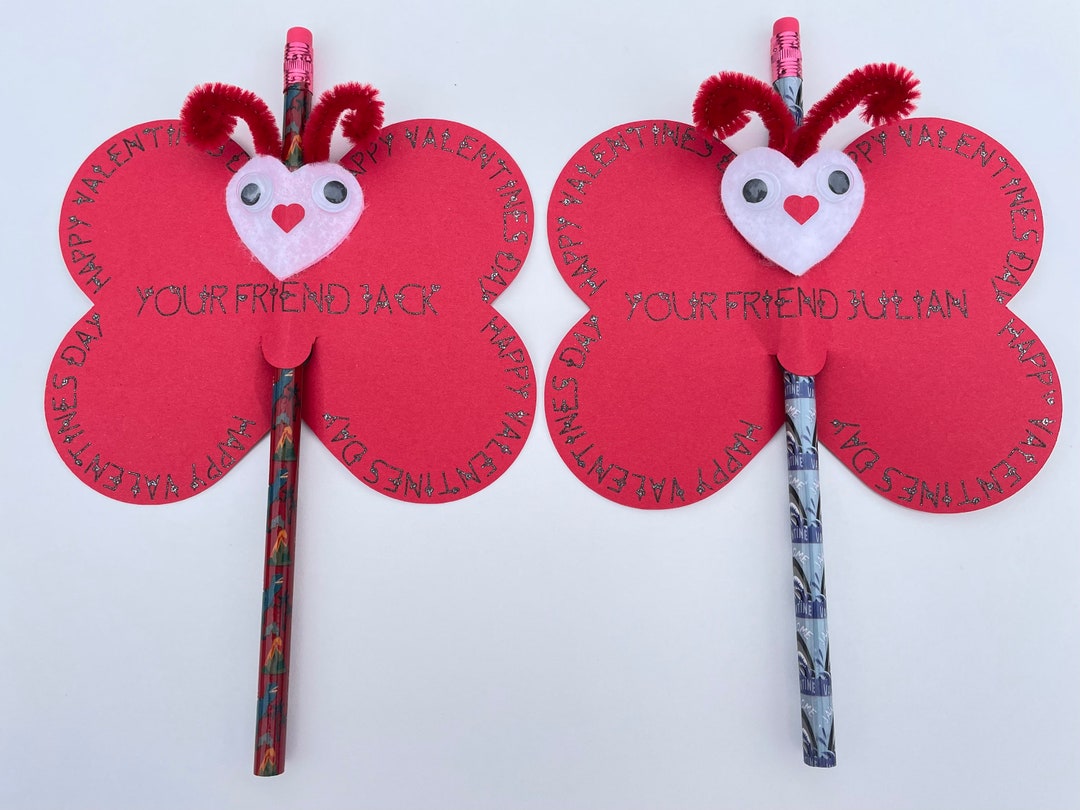 Valentines Day Butterfly With Pencil Body Butterflies Are Available in ...