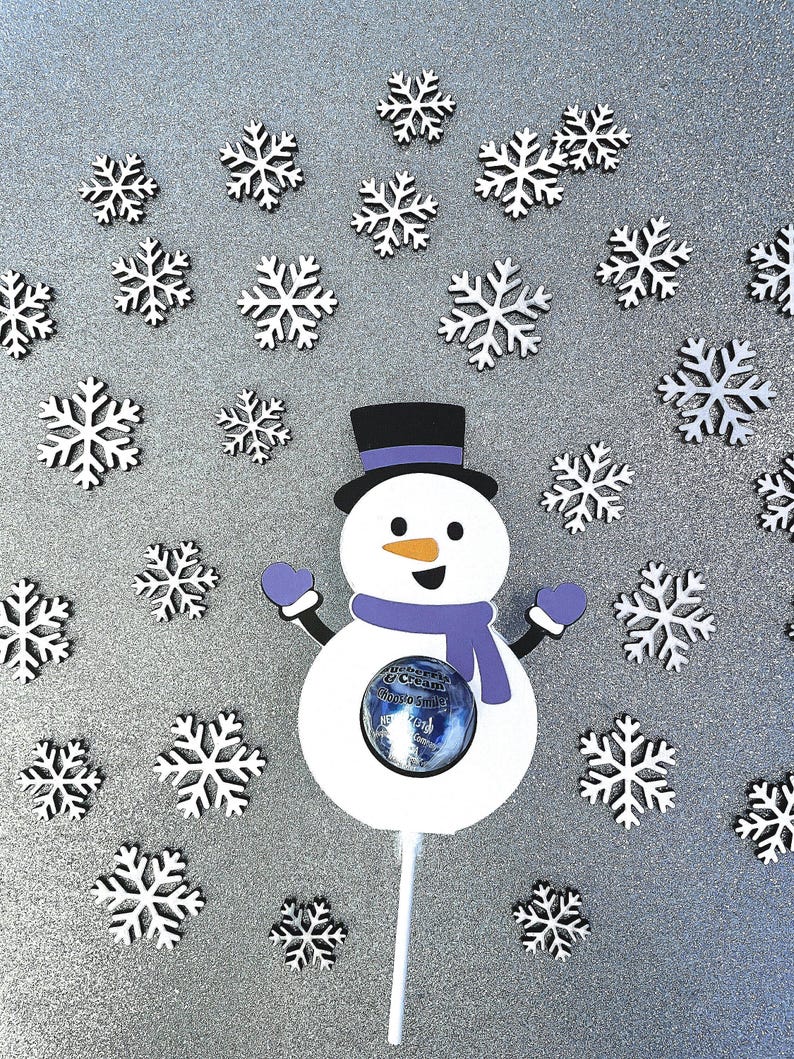 Christmas Snowman Lollipop: Holiday Party Favor, Stocking Stuffer - Etsy